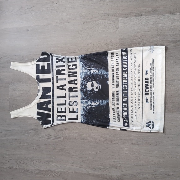 Dresses | Harry Potter Bellatrix Lestrange Wanted Poster Dress | Poshmark